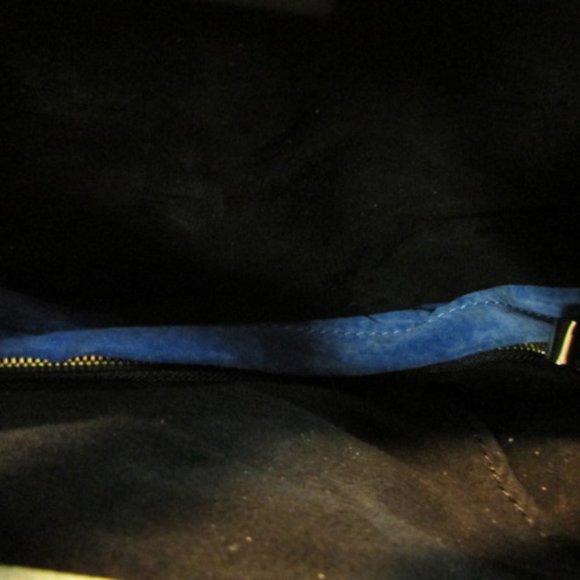 Mezzi | Bags | Mezzi Baby Blue Suede And Pebble Leather Clutch | Poshmark